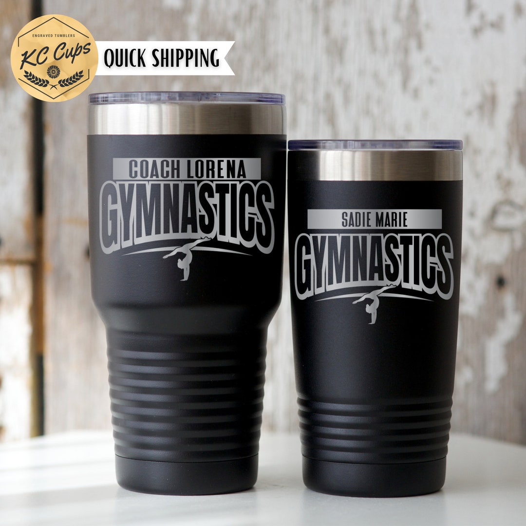 Gymnastics Coach Engraved Tumbler, Gym Mom, Gymnastics Coach Gifts, 20 ...