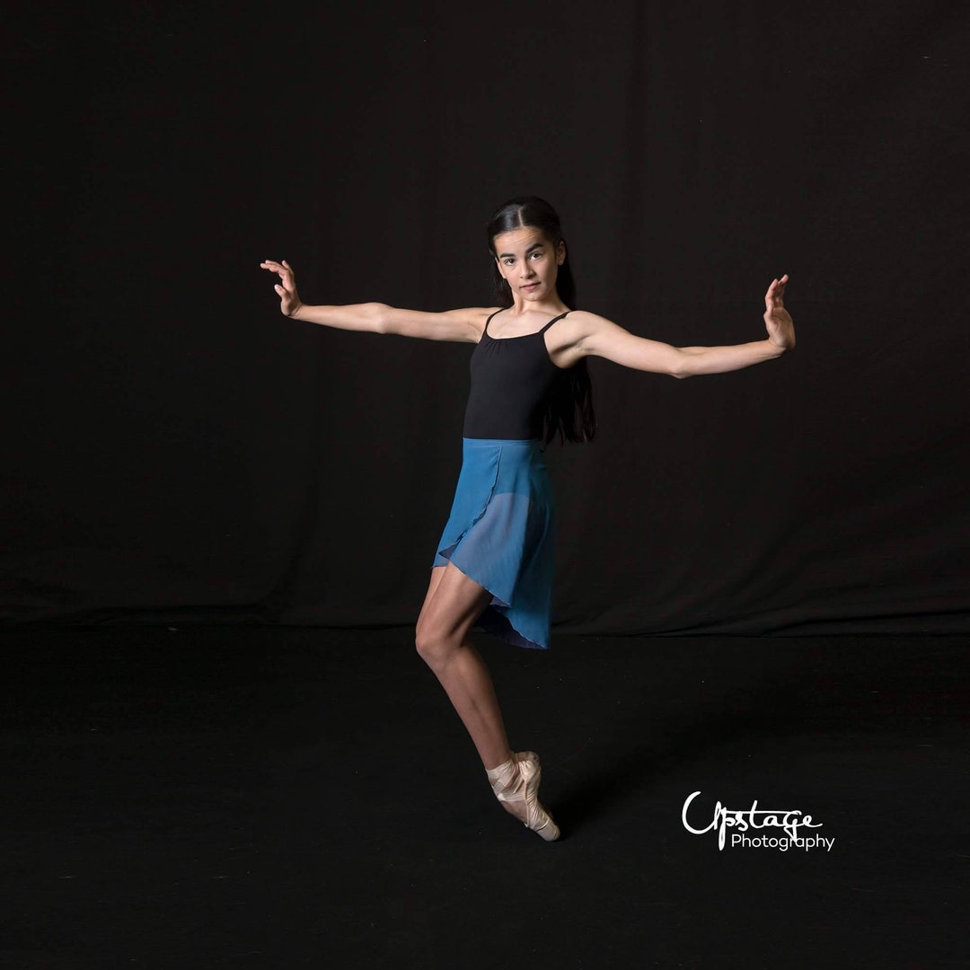 Size XS Ladies Wrap Crossover Ballet Skirt Chiffon Dance - Etsy