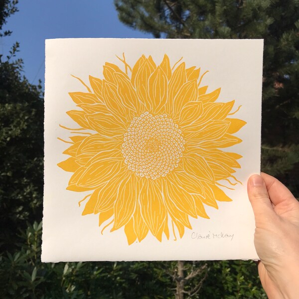 Linocut Print - Etsy UK