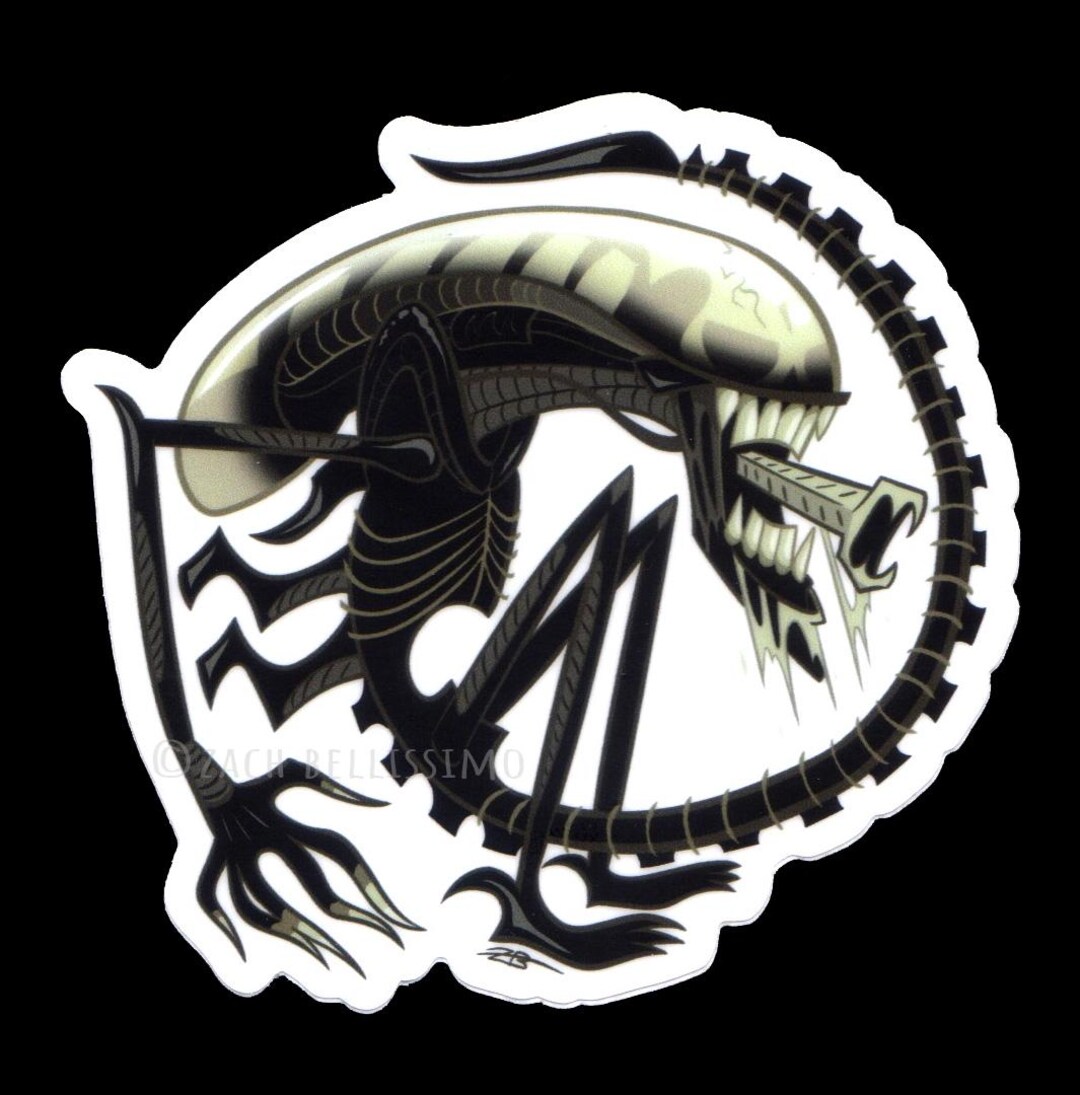 ALIEN Xenomorph Die Cut Vinyl Sticker Decal - Etsy