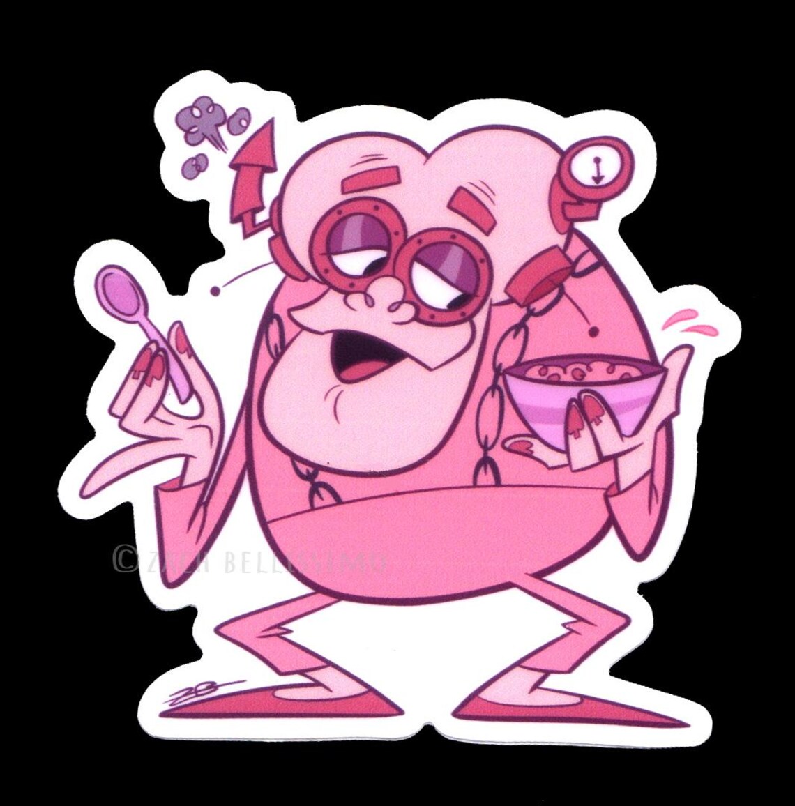 FRANKENBERRY Die Cut Vinyl Sticker Decal General Mills Cereal Monsters ...