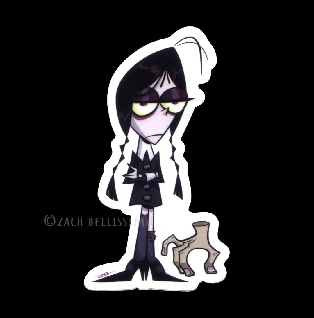 WEDNESDAY ADDAMS Die Cut Vinyl Sticker Decal Addams Family - Etsy