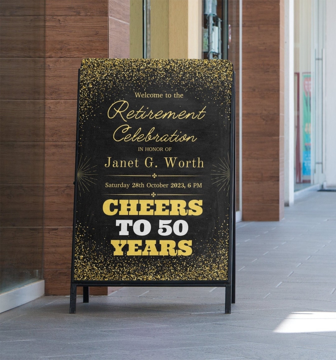 Personalized Retirement Party Welcome Sign, Retirement Celebration ...