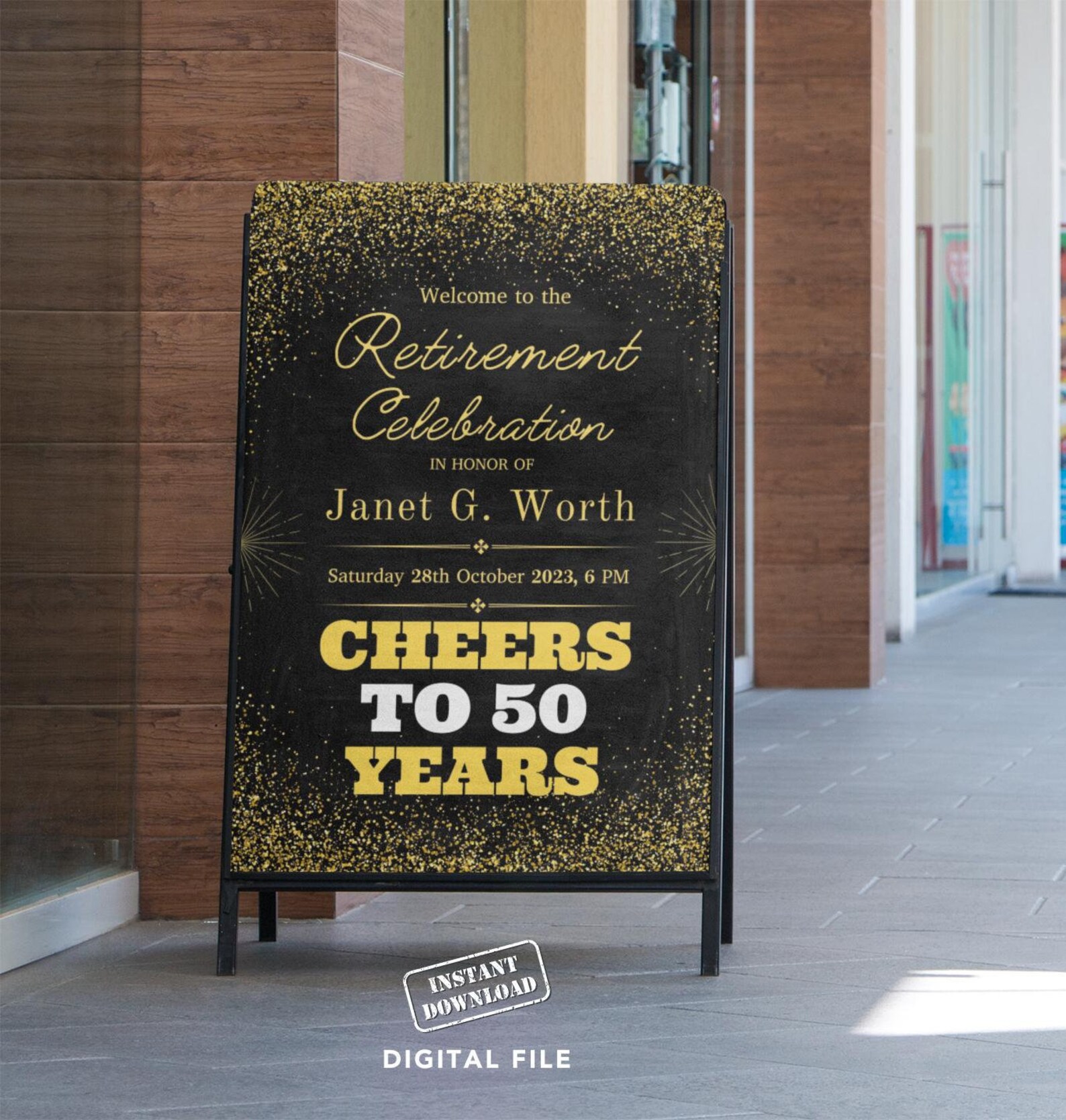 Personalized Retirement Party Welcome Sign, Retirement Celebration ...