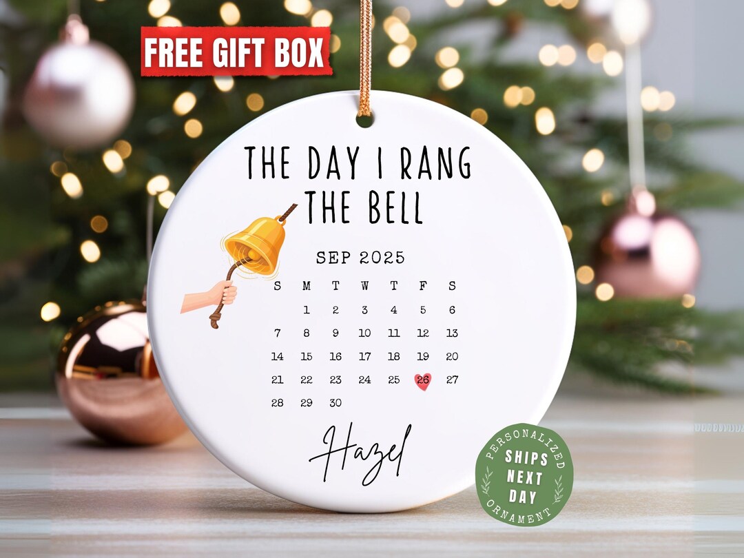 Personalized Cancer Survivor Ornament | the Day I Rang the Bell - Etsy