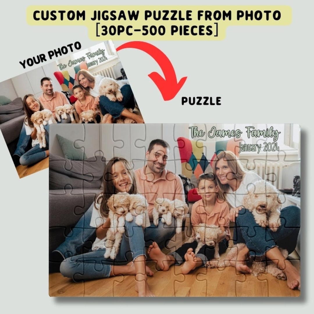 Personalized Photo Puzzle, Custom Jigsaw Puzzle From Your Own Picture, Personalised Jigsaw ...