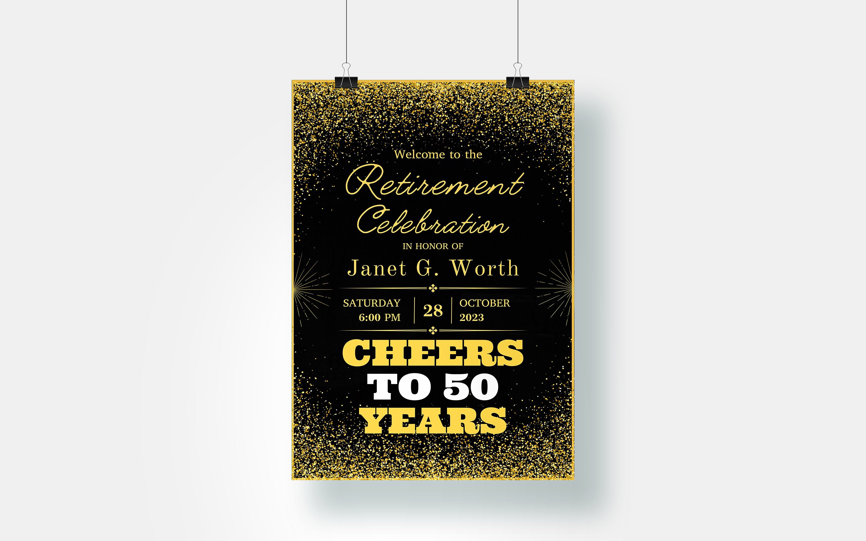 Personalized Retirement Party Welcome Sign, Retirement Celebration ...