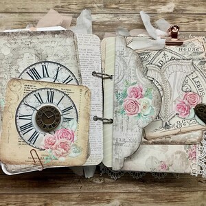 Small Ephemera Junk Journal, 2 Ringed Scrapbook, Handmade Keepsake Book ...