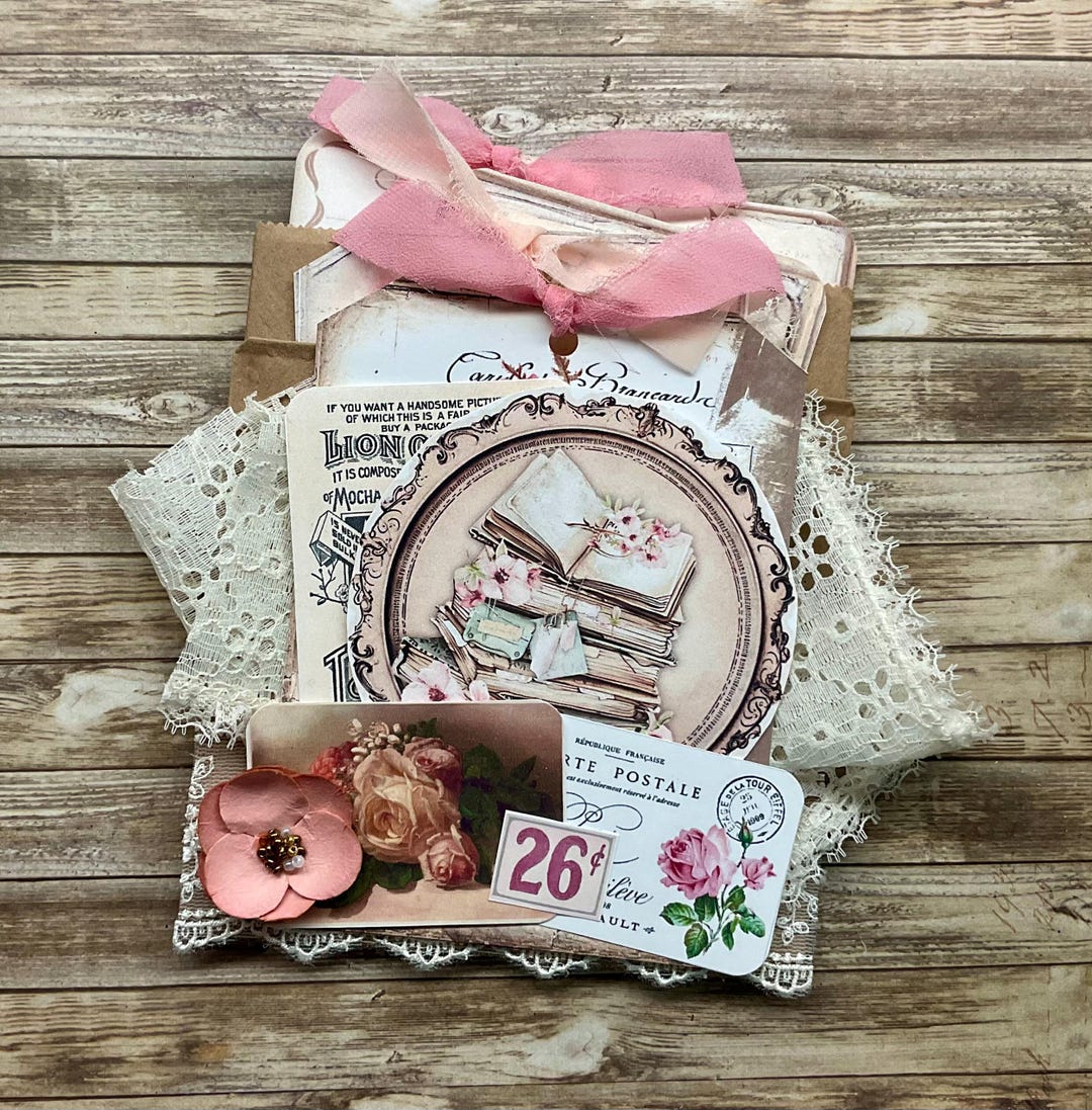 Ephemera Floating Pocket, Pocket Insert, Junk Journal Insert, Ephemera ...