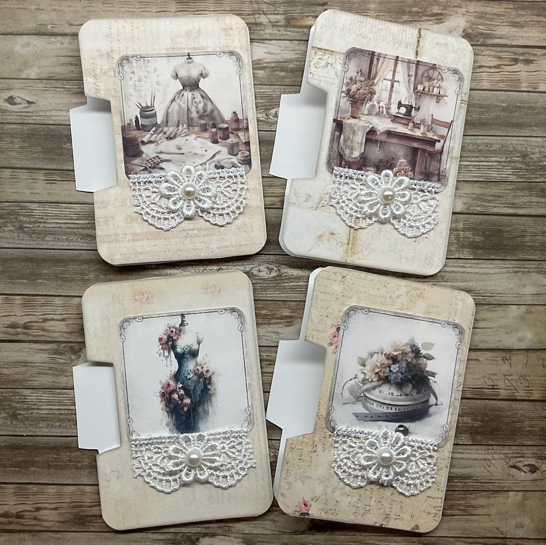 Handmade File Folders, Cardstock Folders, Ephemera Folders, Journal ...