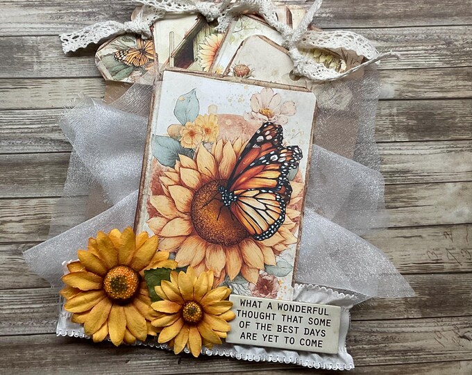 Floating Ephemera Pocket, Pocket Insert, Junk Journal Insert, Ephemera ...