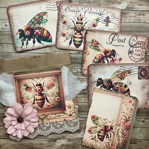 Ephemera Floating Pocket, Pocket Insert, Junk Journal Insert, Ephemera ...