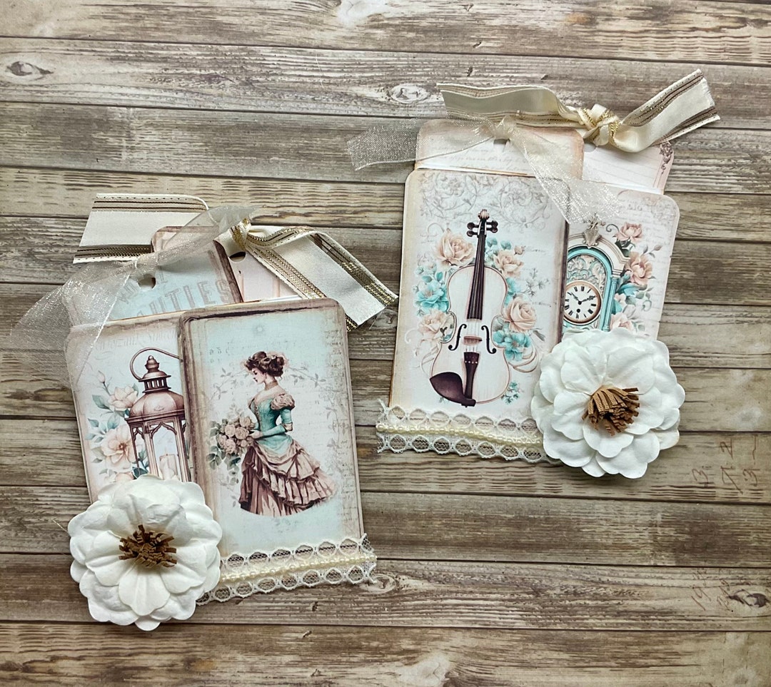 Ephemera Pocket Set for Journals, Junk Journal Pockets, Scrapbook ...