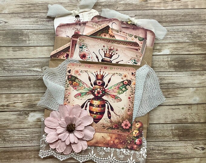 Ephemera Floating Pocket, Pocket Insert, Junk Journal Insert, Ephemera ...