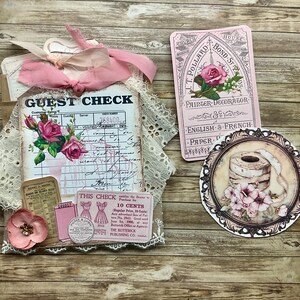 Ephemera Floating Pocket, Pocket Insert, Junk Journal Insert, Ephemera ...