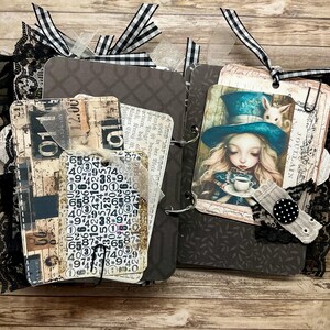 Small Ephemera Junk Journal, 2 Ringed Scrapbook, Handmade Keepsake Book ...