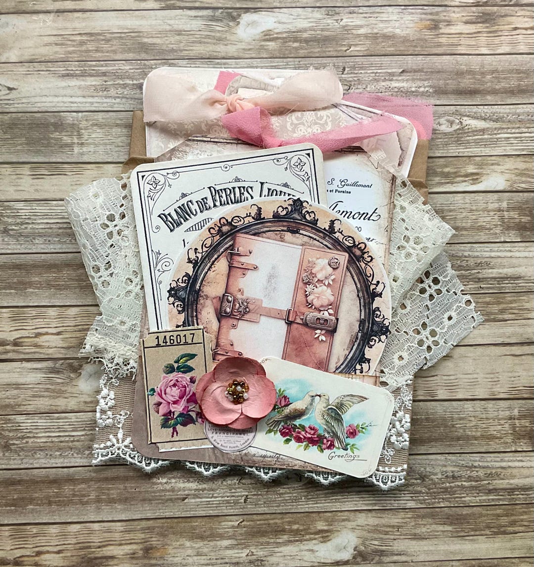 Ephemera Floating Pocket, Pocket Insert, Junk Journal Insert, Ephemera ...