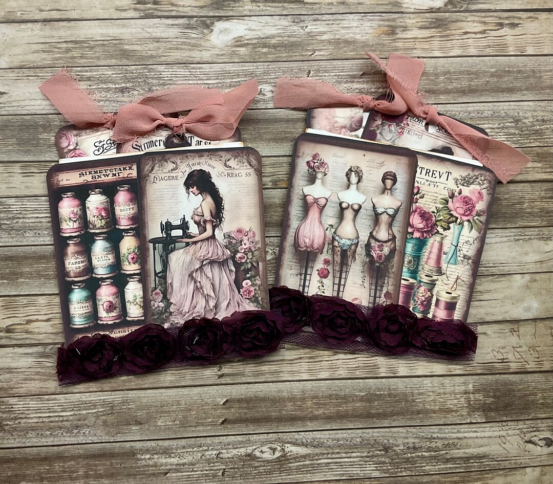 Ephemera Pocket Set for Journals, Junk Journal Pockets, Scrapbook ...