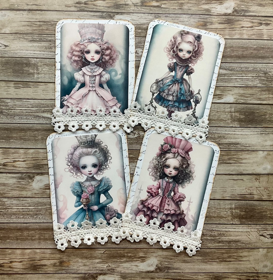 Journaling Cards, Small ATC Cards, Mixed Media Cards, Junk Journal ...