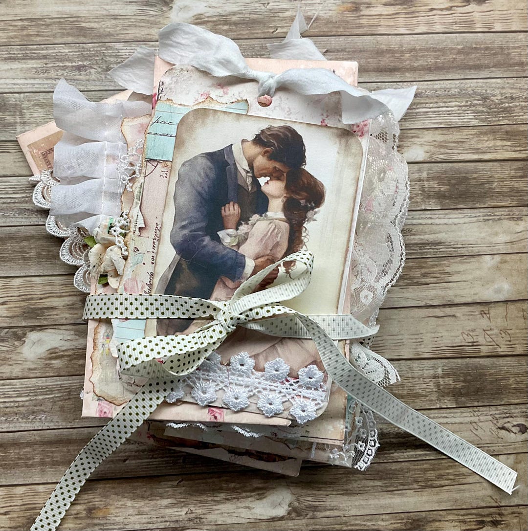 Stack of Ephemera, Set of Ephemera, Handmade Ephemera, Handmade Tags ...