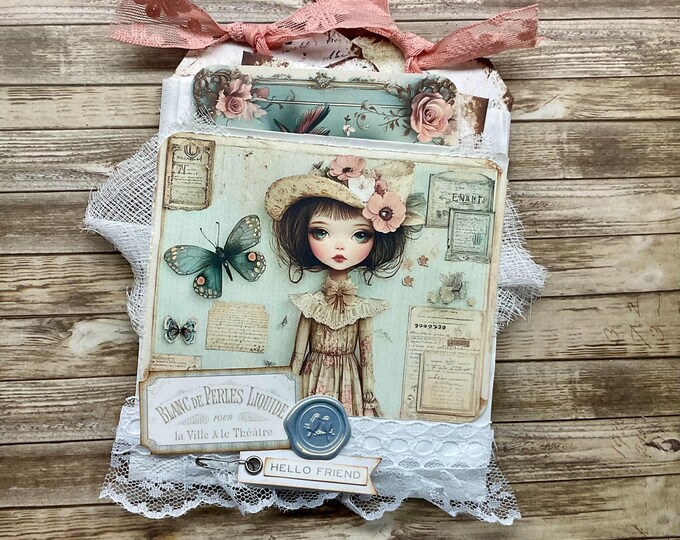 Ephemera Floating Pocket, Pocket Insert, Junk Journal Insert, Ephemera ...