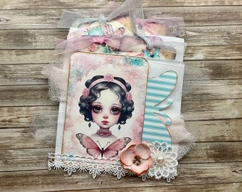 Ephemera Floating Pocket, Pocket Insert, Junk Journal Insert, Ephemera ...