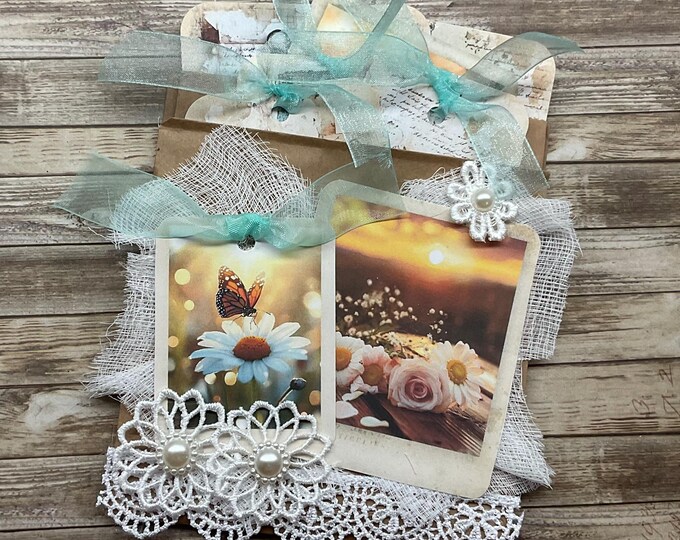 Floating Ephemera Pocket, Pocket Insert, Junk Journal Insert, Ephemera ...