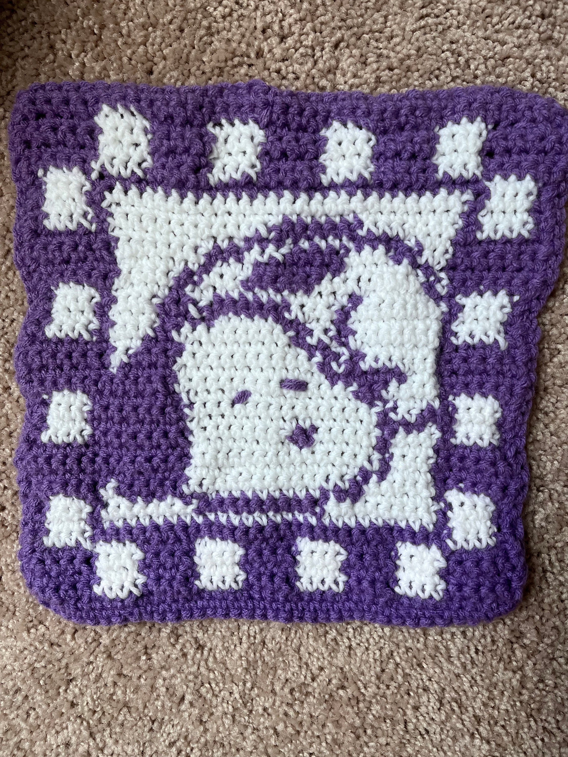 Baby Snoopy Crochet Tapestry - Etsy