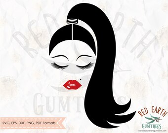Ponytail svg | Etsy