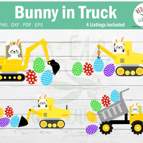 Easter Dump Truck Instant Digital Download Svg Png Dxf - Etsy