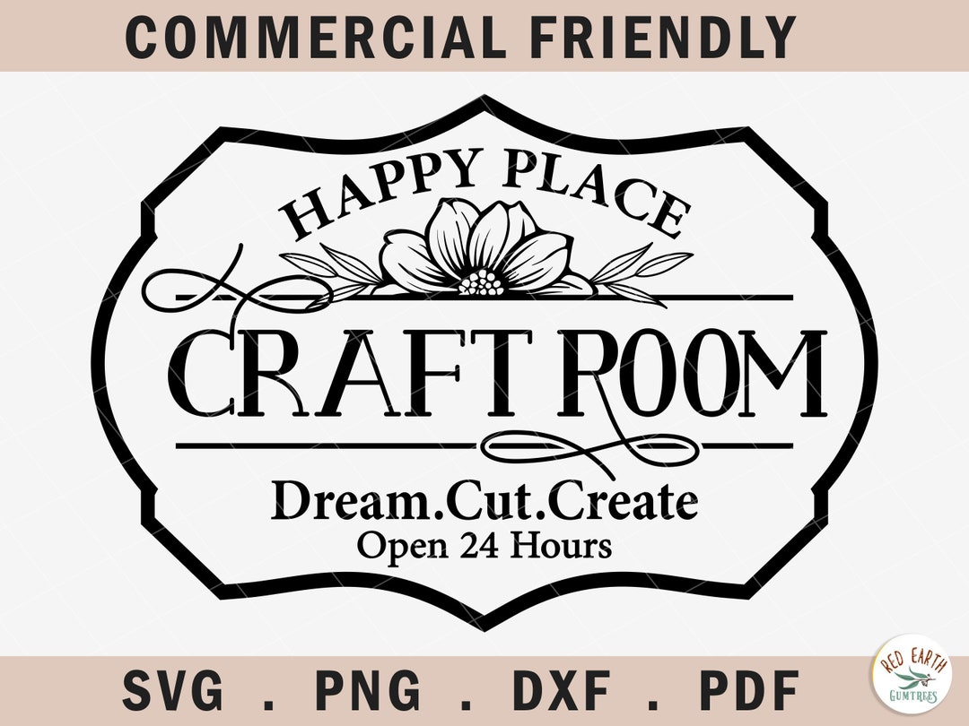 Craftroom Sign Making Decal,craft Room Frame Decal Svg,craft Room Open ...