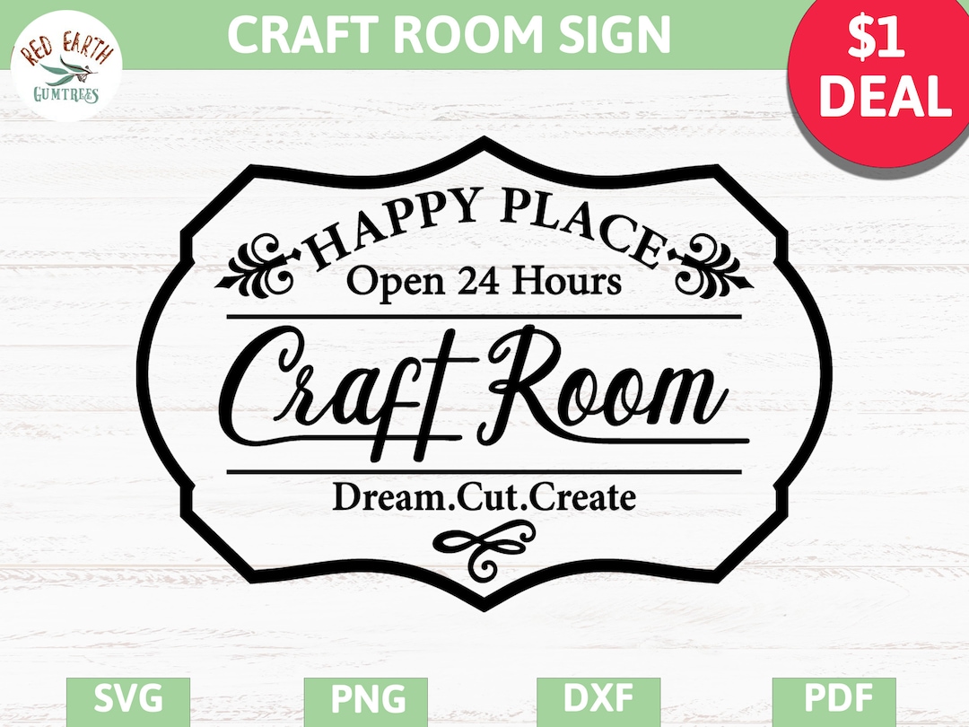 Craftroom Sign Making Decal, Craft Room Frame Decal Svg,craft Room Open ...