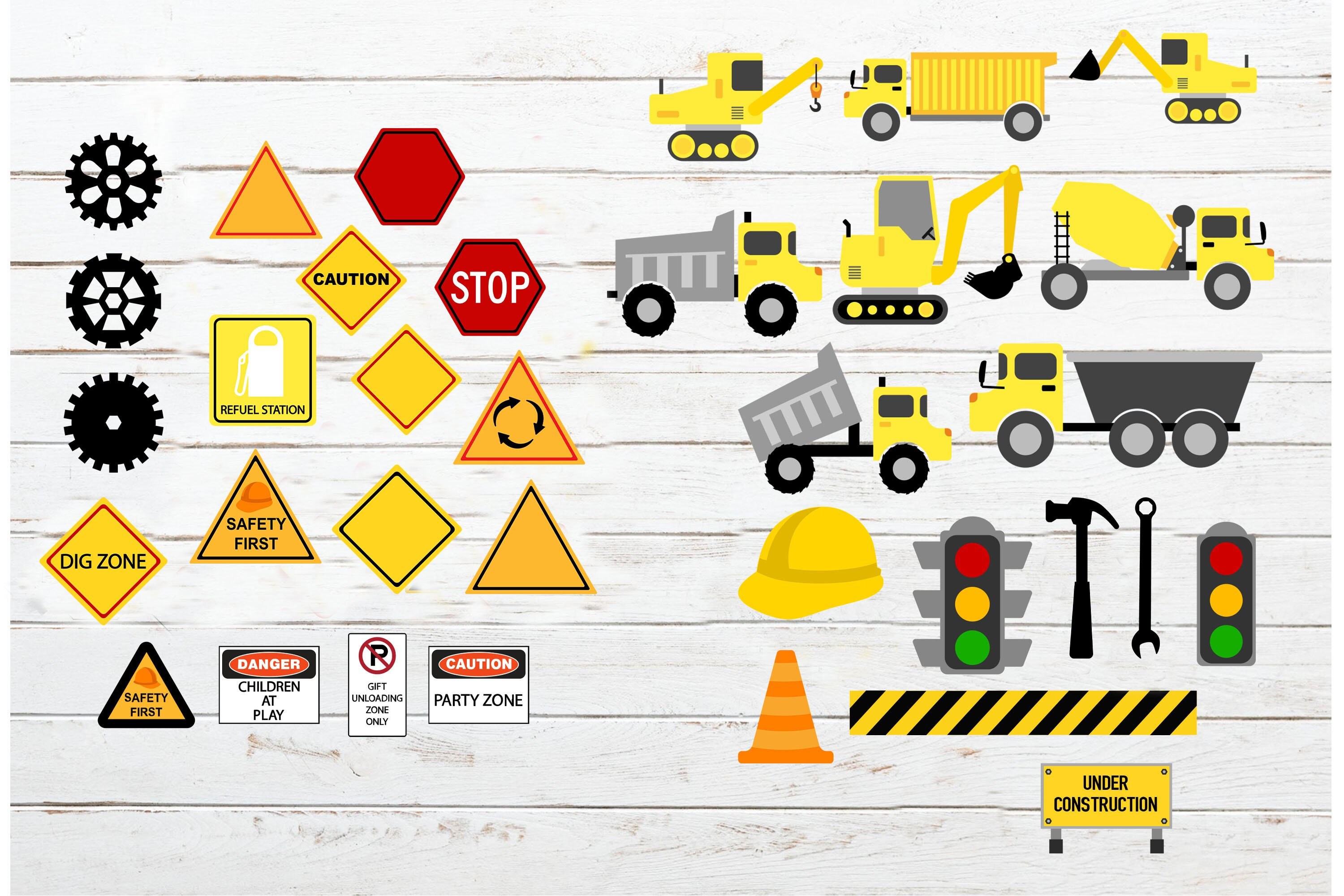 Huge Construction Birthday Bundle Svg Under Construction - Etsy