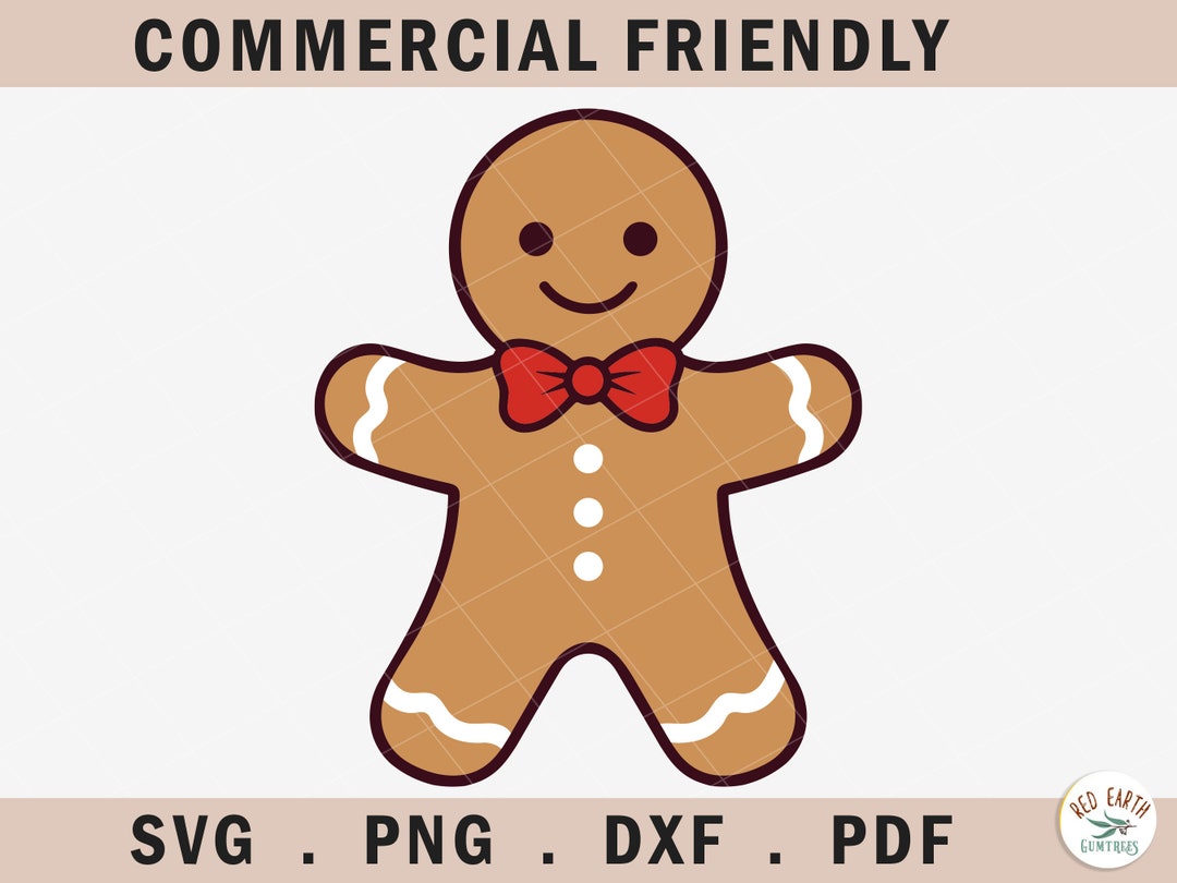 Christmas Gingerbread Man SVG Cut File for Cricut-instant Download ...