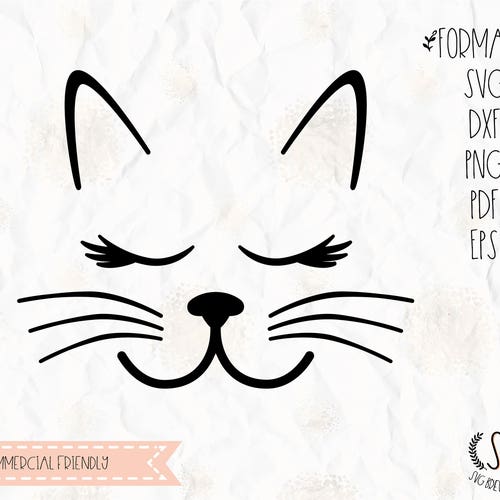 Cute Little Kitten SVG Peeking Cat Svg Cut File Cricut | Etsy