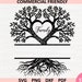 Family Tree SVG, Tree of Life Svg, Family Tree Split Monogram Frame Svg ...