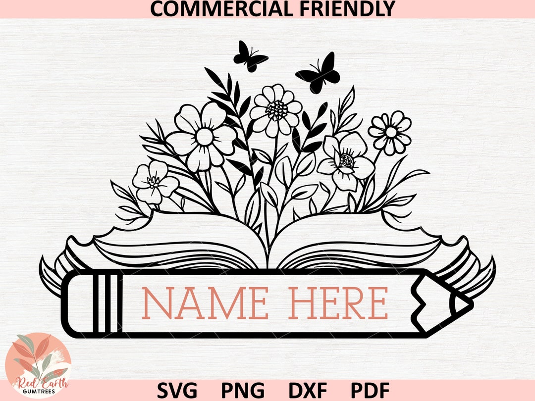 Teacher SVG, Floral Teacher Svg, School Monogram SVG, Teacher Gift SVG ...