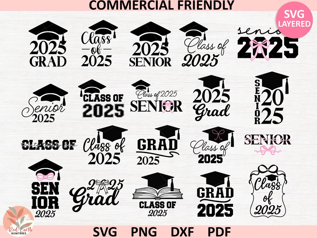 Graduation SVG Bundle, Graduate 2025 SVG, Senior 2025 Svg, Class of ...