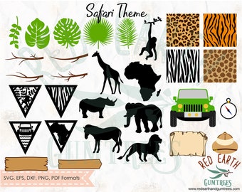 Jungle Animals Svg | Etsy