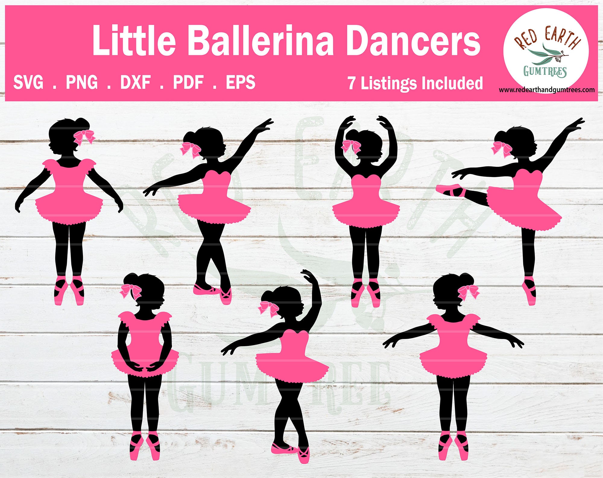 Child Ballerina Silhouette Pink