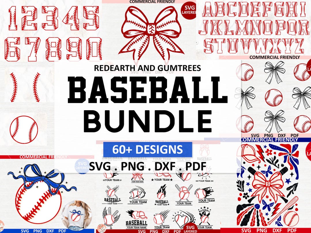 Baseball Bundle Svg,baseball Stitch Svg,baseball Numbers,baseball ...