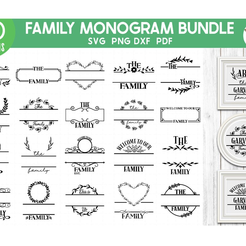 Family Monogram - Etsy