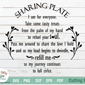 Giving Plate Bundle, Sharing Plate Bundle, Giving Dish Svg Bundle ...