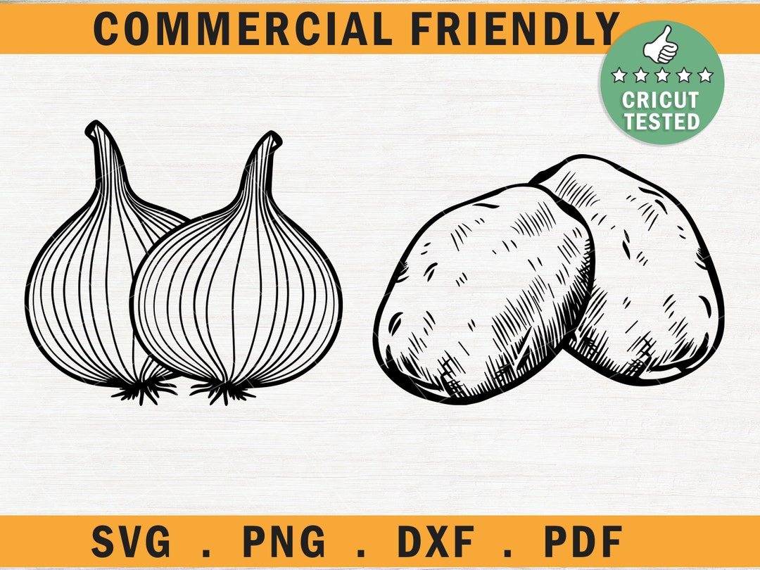 Onion Svg,potato Svg, Vintage Onion Svg,vintage Onion and Potatoes ...