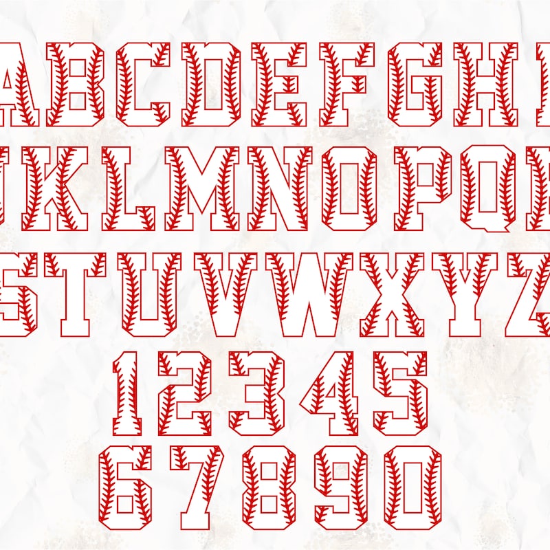 Baseball Letters - Etsy