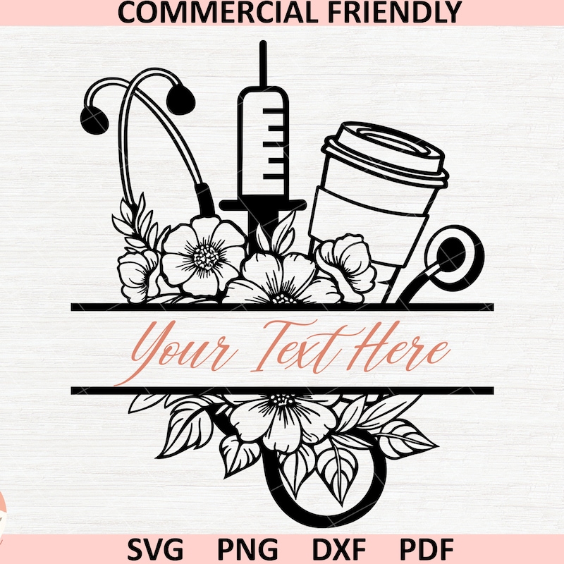 Nurse Svg Nurse Split - Etsy