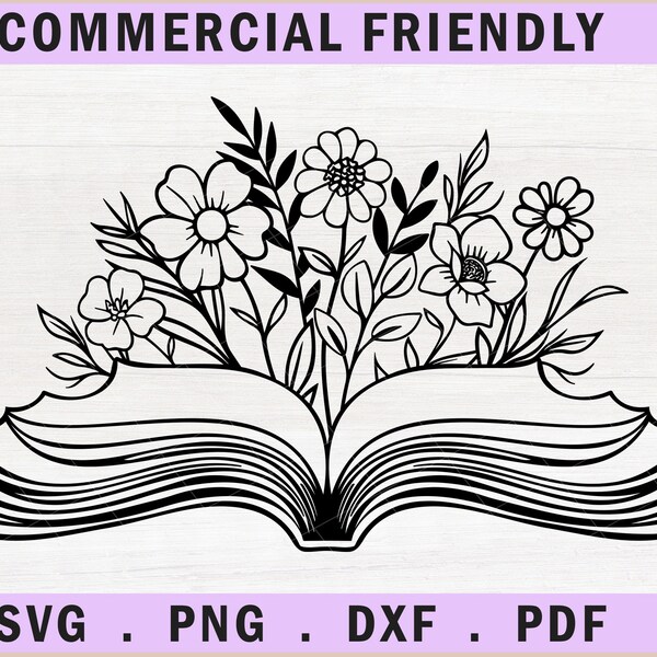 Book Svg - Etsy