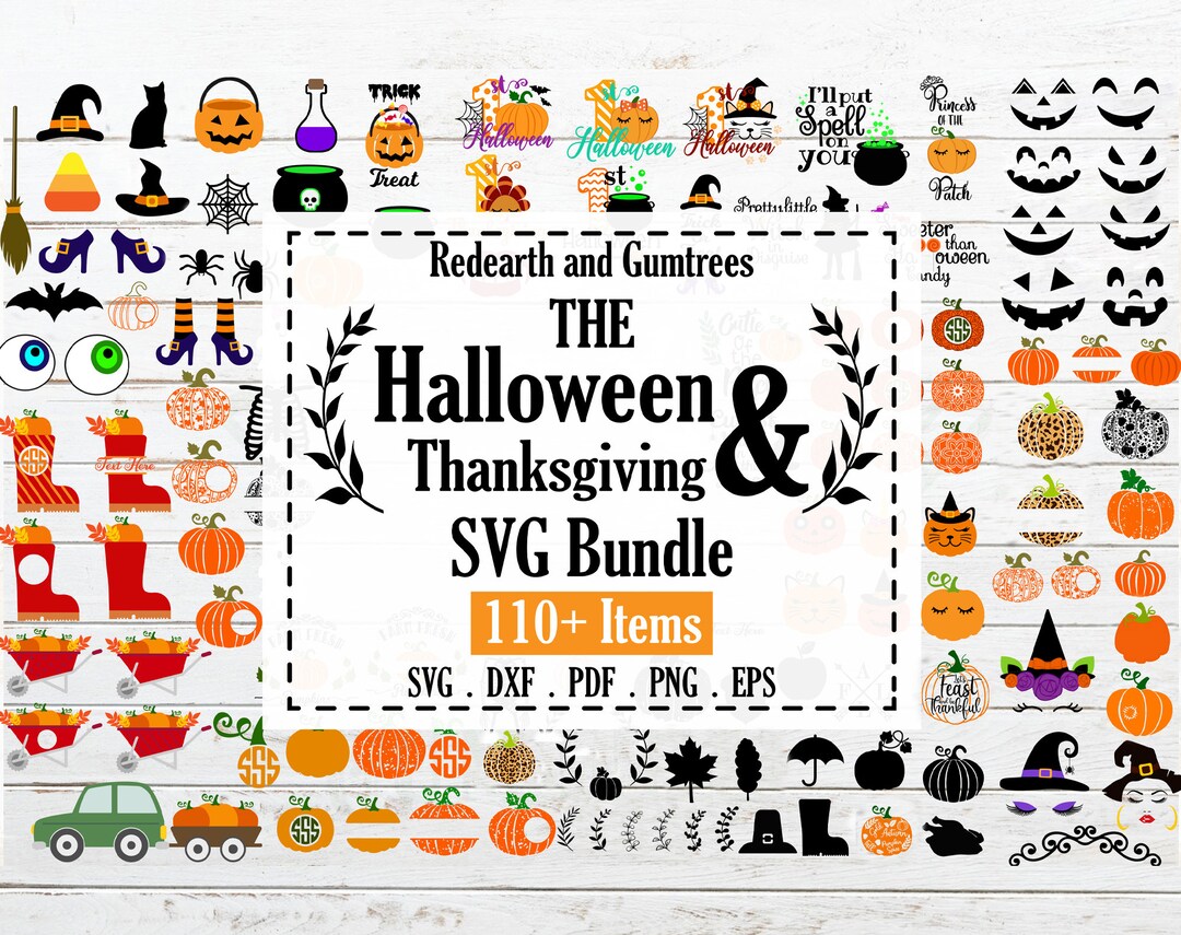 Huge Halloween and Thanksgiving Bundle,halloween Quotes, Fall Autumn ...