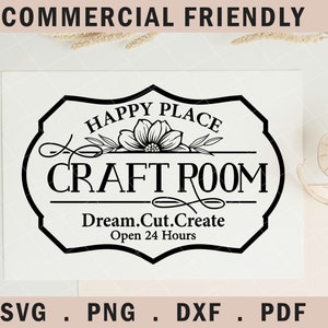 Craftroom Sign Making Decal,craft Room Frame Decal Svg,craft Room Open ...