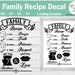 Kitchen Decal Svg Family Recipe Svg Decal Rustic Farmhouse | Etsy